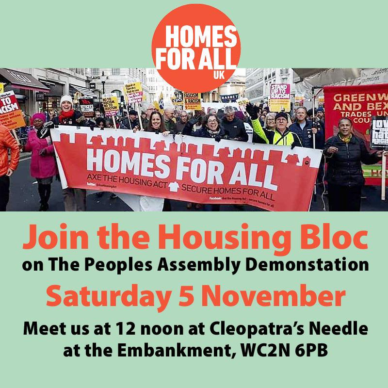 Join The HousingBloc On The Peoples Assembly Demonstration Sat 5 Join The HousingBloc On The Peoples Assembly Demonstration Sat 5